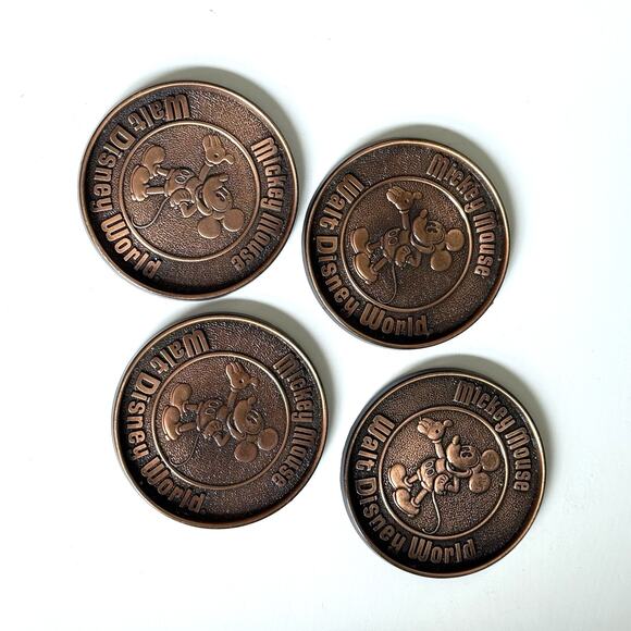 Disney | Kitchen | Set Of 4 Mickey Mouse Century Walt Disney World ...